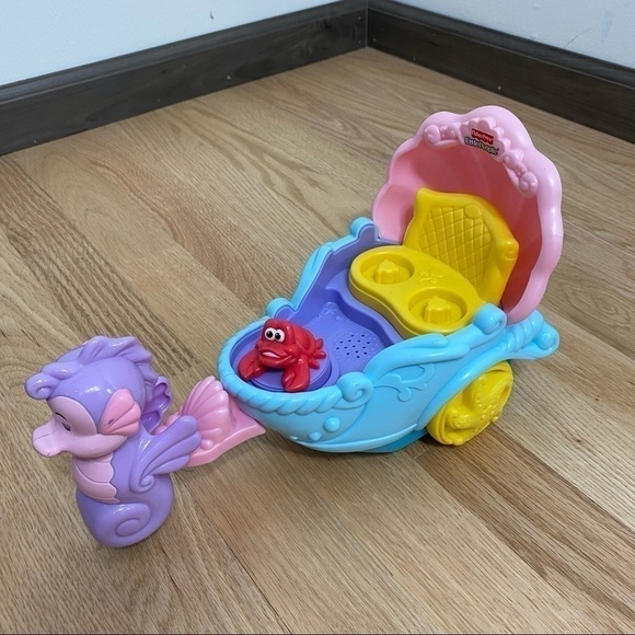 Disney | Toys | Little People Little Mermaid Ariel Carriage Disney ...